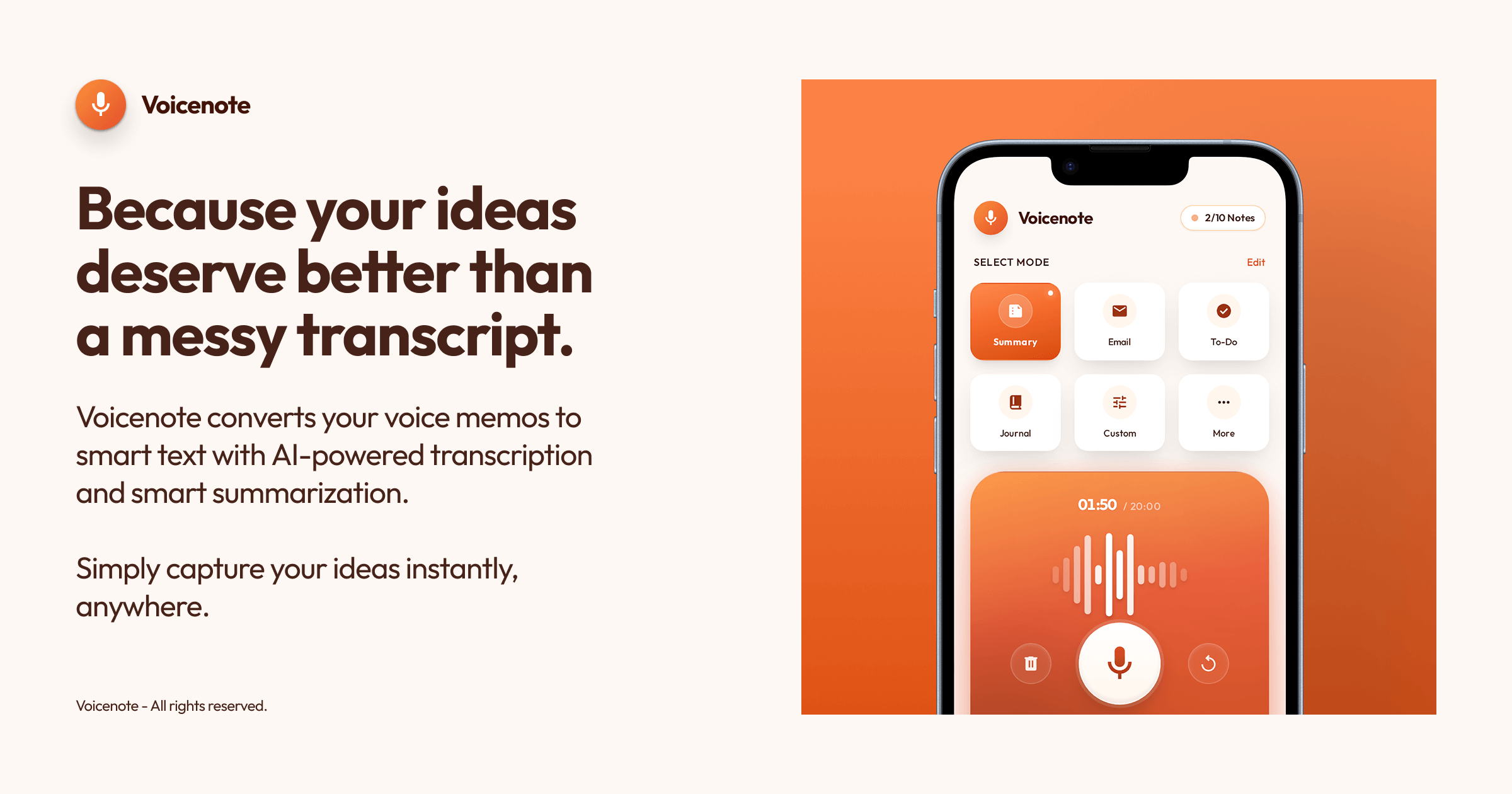 Voicenote - AI Voice Notes to Text